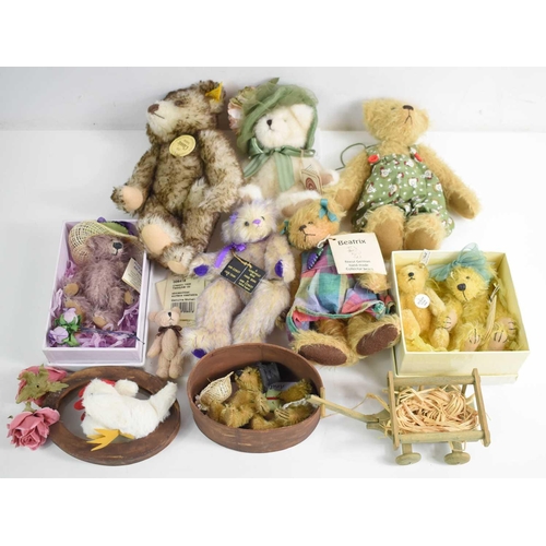 A Steiff Classic 1926 Teddy Bear together with other collectable bears ...