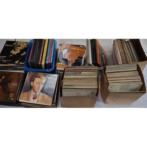 An extensive collection of classical vinyl records and box sets ...