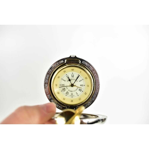 A group of Dalvey of Scotland St Elmo clock, with inscription to case ...