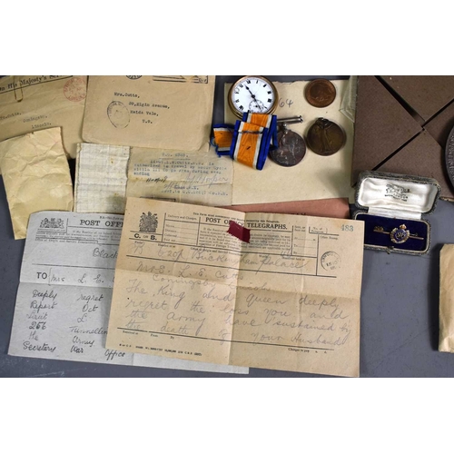 A collection of WWI militaria relating to Lieutenant Leonard Edwin ...