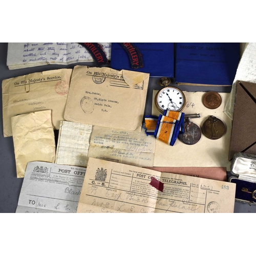 A collection of WWI militaria relating to Lieutenant Leonard Edwin ...