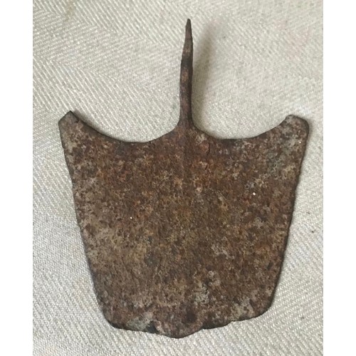 Antique tribal HOE currency from the Congo 19 x 16 cms