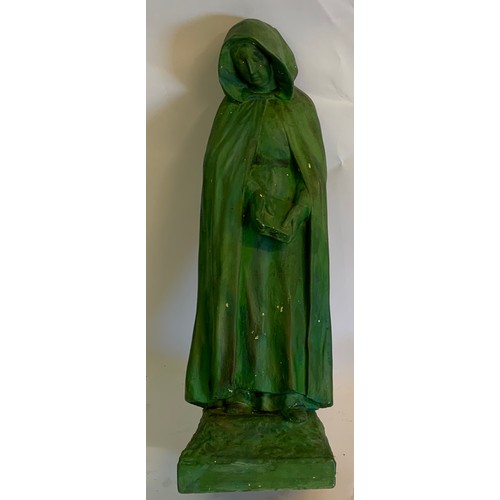 Ceramic Religious Figure With Signature To Base Standing 56 cms High