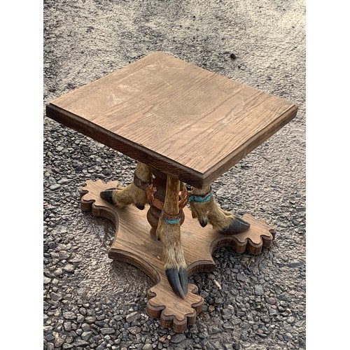 European Table With Taxidermy Interest Of Three Deer Leg Decoration ...