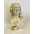 A Copeland Parian Bust Of Spring. 31 cms High