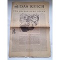 Collectable German Newspaper DAS REICH relating to WW2 Dated 7 JUNI 1942