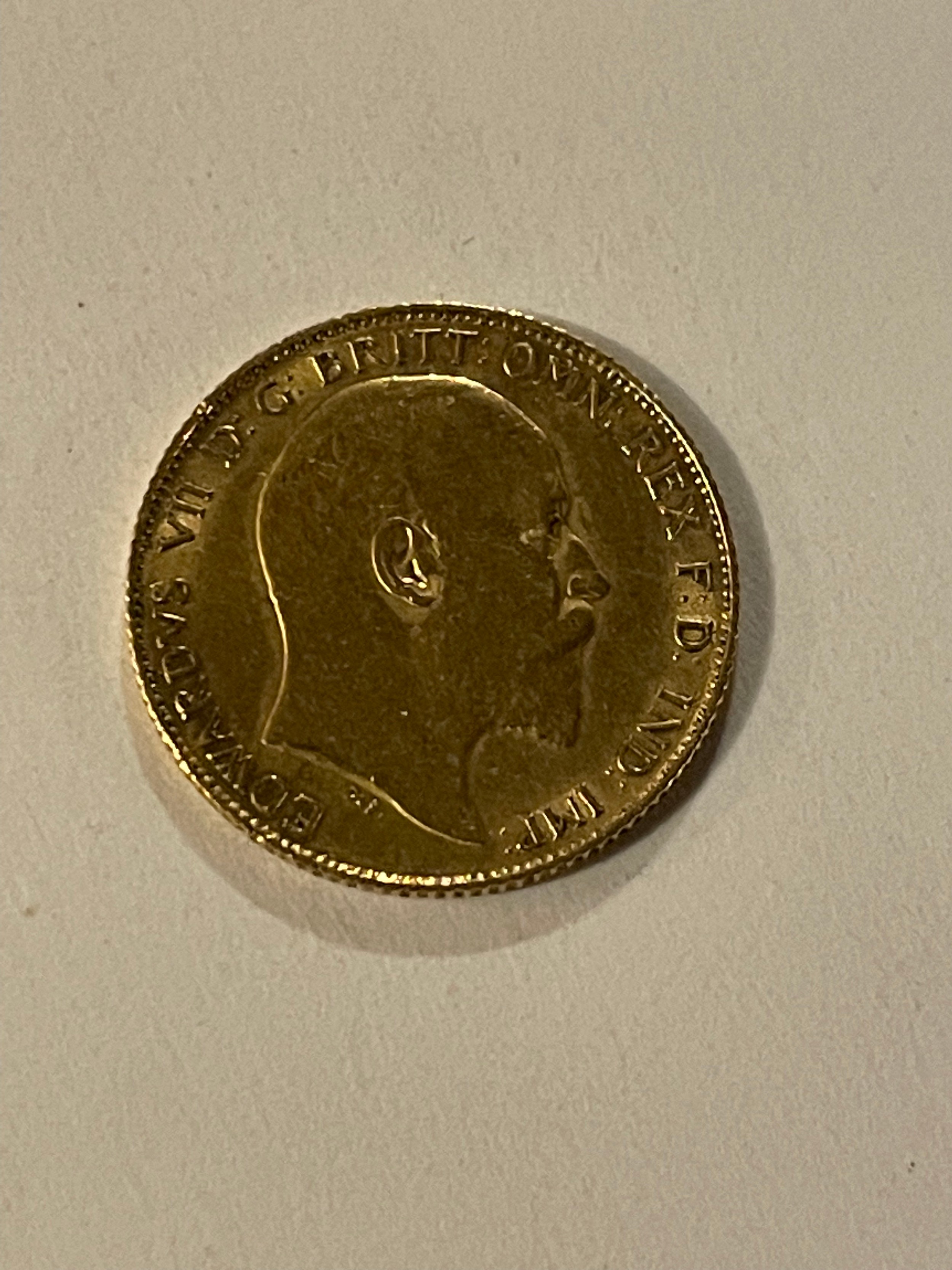 1908 Half Sovereign Gold Coin