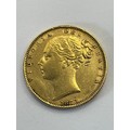 Victorian Shield Back Full Gold Sovereign 1873