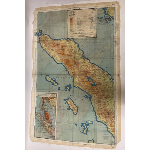 Vintage Military Silk Escape Map 95cm x 60cm