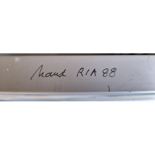 Vinyl Collage on Metal SIGNED to Edge Haud RIA 88 ,91CM X 90CM. Green G ...