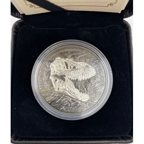 The Royal Canadian Mint Canada 2021 Rhodium Plated $20 Silver Dinosaur ...