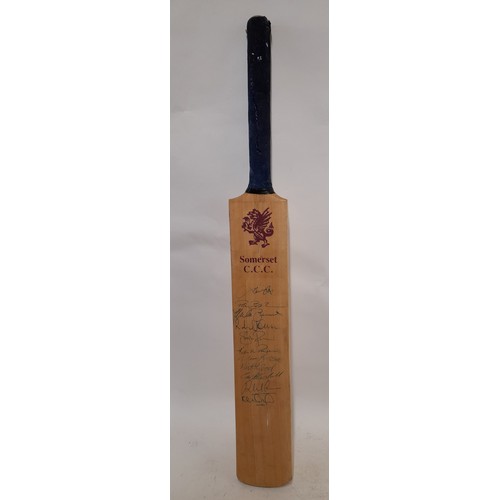 Full size Signed Cricket Bat to include Keith Parsons