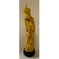 Large Vintage Composite Statue Of A Chinaman In Traditional Dress 35 cms h