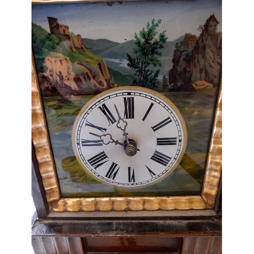 Vintage Wall Clock with Acorn weights