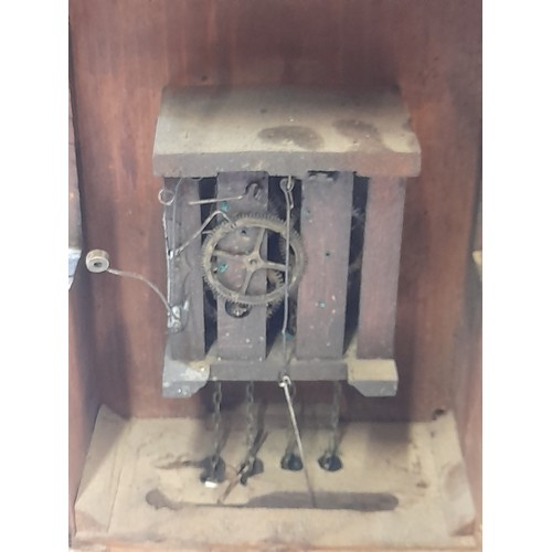 Vintage Wall Clock with Acorn weights