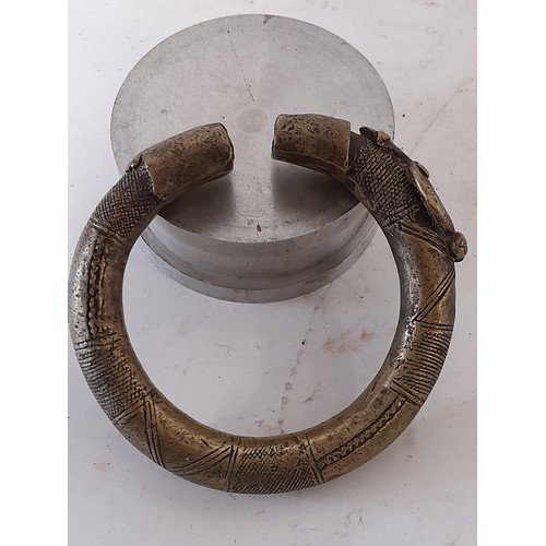 Tribal Bronze Currency Bracelet, 10cm diameter