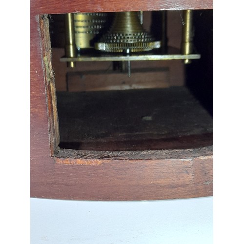 12inch dial Fusee Movement Wall Clock marked GPO, George Vl period with ...