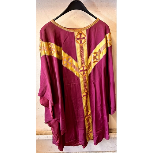 Purple Clergy Priest Vestment.