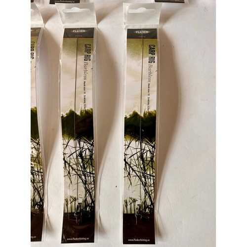 Ten New Packs Of Fladen Carp Hair Rigs Barbless kicks. Size 10. (10)