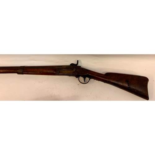 Dated 1851 Swedish Percussion Cap Musket. 138cm.