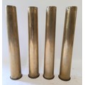 4 x Brass Shell Cases all dated 1942, 30cm long