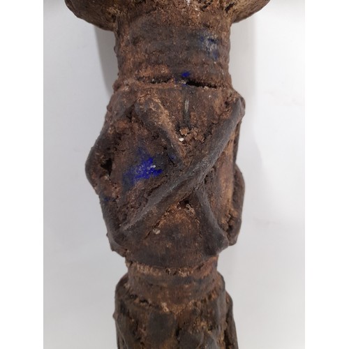 African OFO Ritual Staff, wood and Iron, 60cm x 17cm