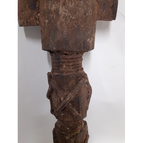 African OFO Ritual Staff, wood and Iron, 60cm x 17cm