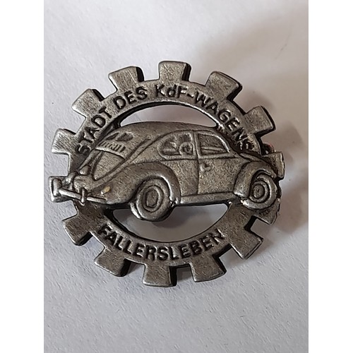 WW2 Style Medal, Volkswagen cog wheel factory workers Badge