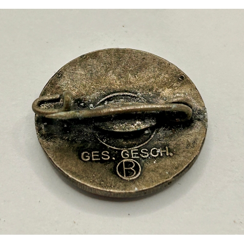 WW2 Style German NSDAP Party Pin Badge. 2cm Circular.