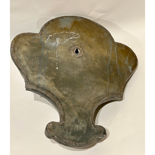 Decorative Lead Wall Mount Displaying Ladies Face. 40cm x 38cm x 14cm.