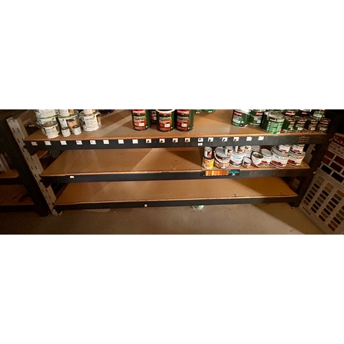 Used 3 Level Heavy Duty Dexion Style Racking Thick Wooden Shelf. 122Cm ...