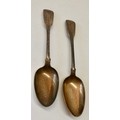 Pair Of Large Georgian Silver Hallmarked Serving Spoons. 23cm x 5cm ...