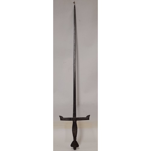 Interesting Antique French Sword With Curved Quillions With Wire Bound ...