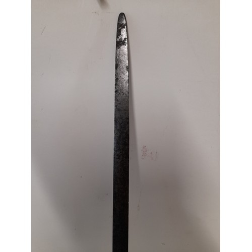 Interesting Antique French Sword With Curved Quillions With Wire Bound ...