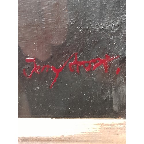 Abstract Oil on Board signed Terry Frost with Paper label Verso Terry ...