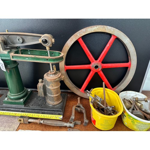 Large Part Built Stuart Turner Live HA Turner Steam Engine with Drawings
