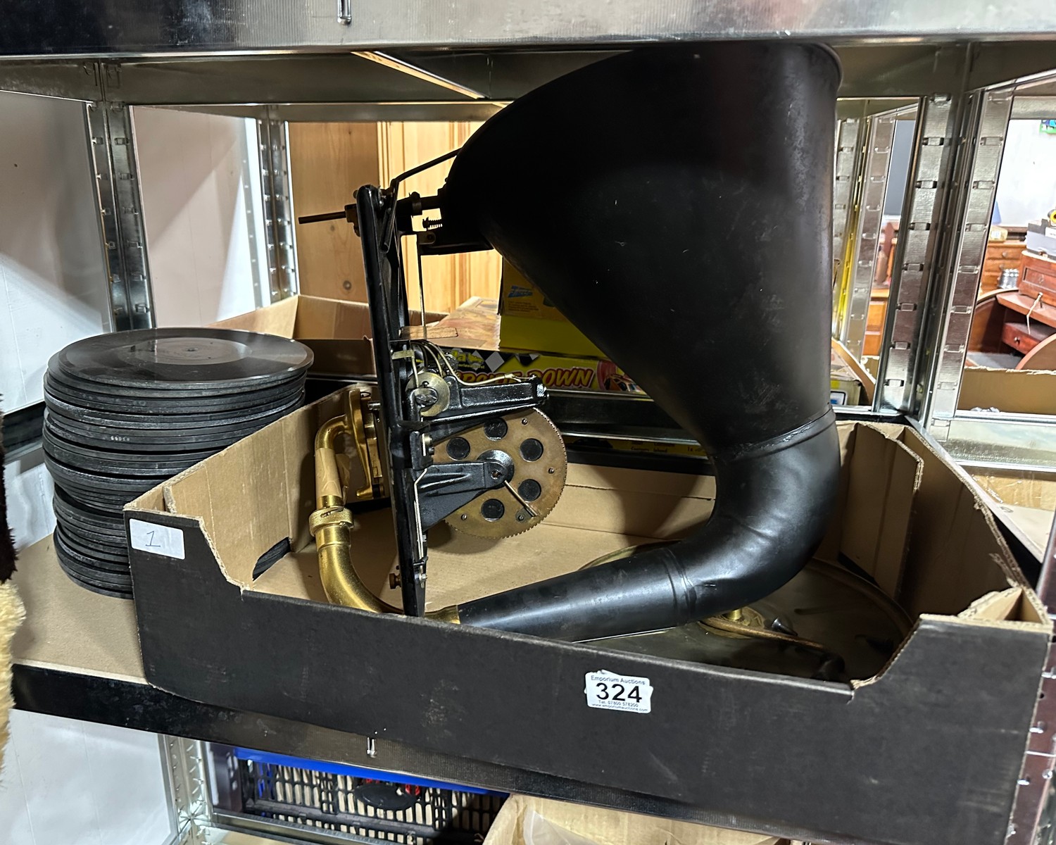 Edison Diamond Disc Phonographic Record Player Including a Selection of ...