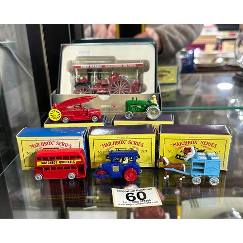 Matchbox Lesney Models & Corgi Showmans Tractor