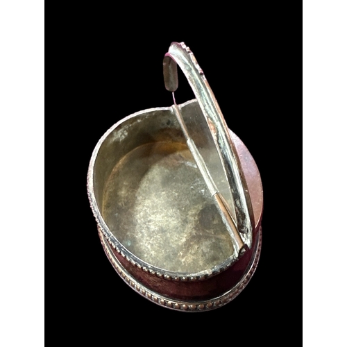 Mid 19th Century Victorian Copper Snuff Box. Engraved with Castle and ...