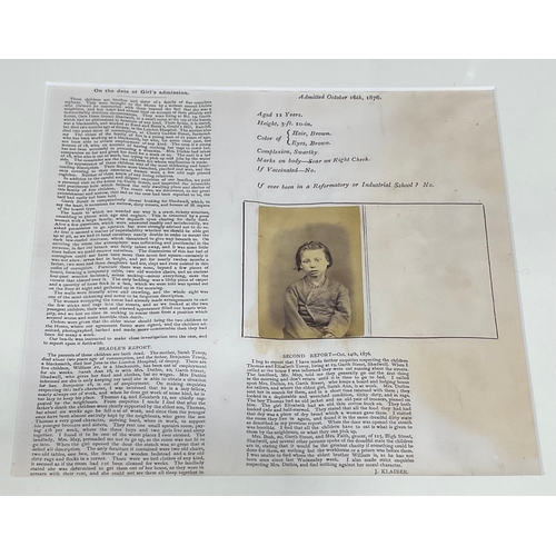 Elizabeth Tovey Entrance Report to Barnado’s Oct 16th 1876 35.5cm x 42 ...