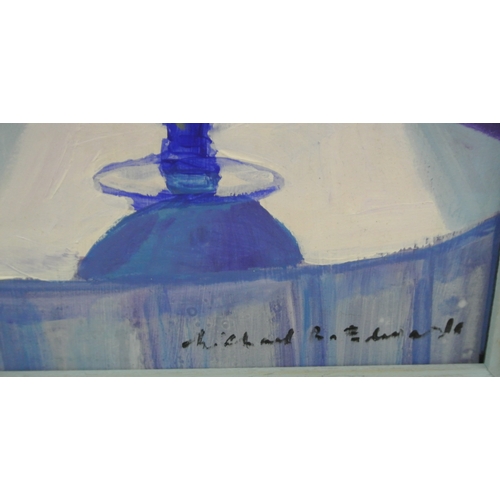 Michael B Edwards 'Still life study of flowers in a vase' oil on board ...