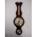 Mid-20th Century William Widdop Mahogany Banjo Barometer with ...