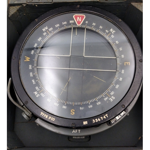 RAF Type P10 Aircraft Compass Serial No. 356747 With Bradarrow Mark ...