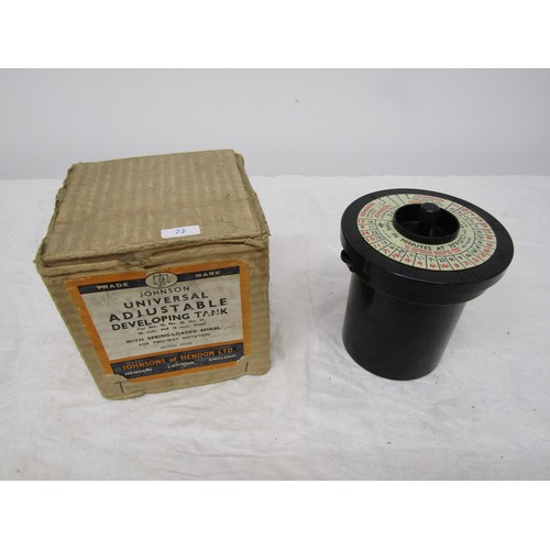 Johnson Universal Adjustable Developing Tank