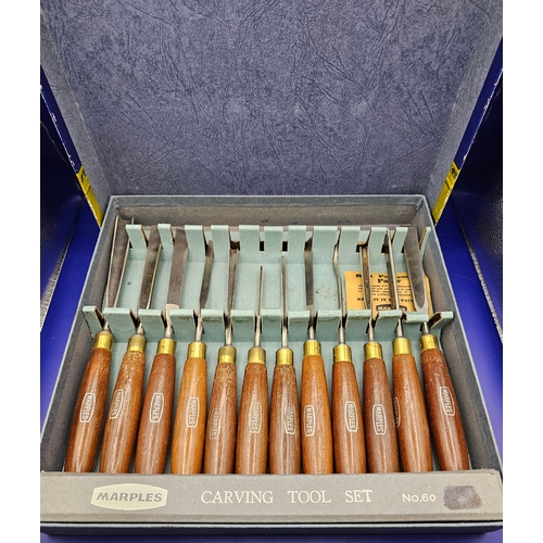Marples Wood Carving Tools No 60 Set of Twelve Boxed