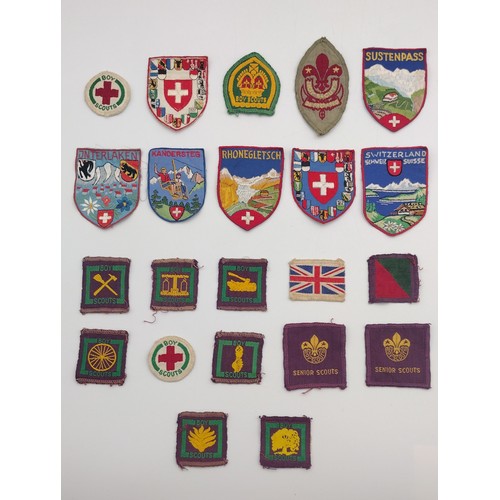 Collection of Collectable 1950s Scout Badges and Swiss Regional Badges ...