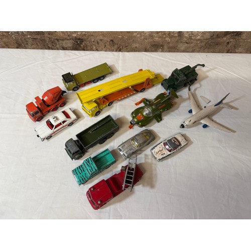 Collection of Loose Playworn Model Vehicles to include Dinky Army Truck ...