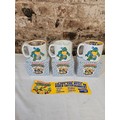 3 x 1990 Teenage Mutant Hero Turtles Blockbuster Video Mugs with ...