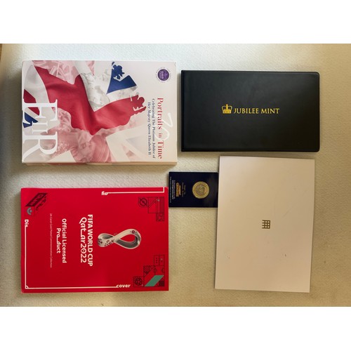 Selection of Cased Commemorative Coins to include 2022 Portraits In ...