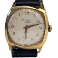 MAJEX, INCABLOC, A GENTLEMAN’S 9CT GOLD CASED WRISTWATCH, CIRCA 1963 ...